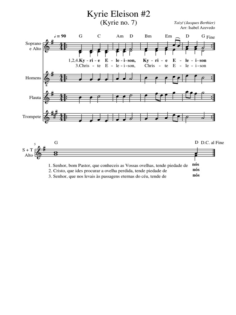 Kyrie Eleison #2 (Kyrie No. 7 de Taizé) | PDF