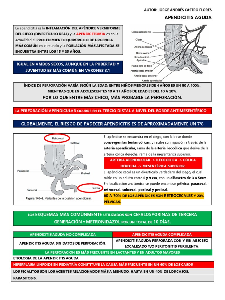 Apendicitis Aguda | PDF | El embarazo | Especialidades Medicas
