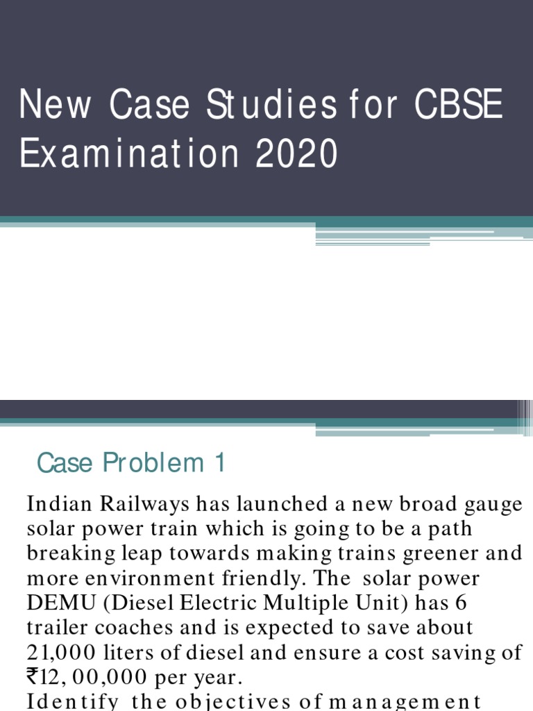 New Case Studies For 2020 Examination Q. 1 To 3 | PDF | Marketing | Train