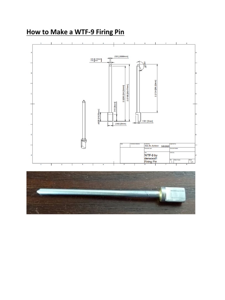 How To Make A WTF-9 Firing Pin | PDF | Industrial Processes ...