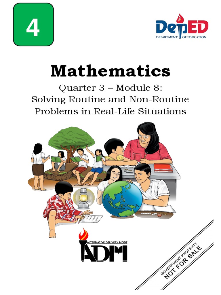 Math4-Q3M8-Solving Routine and Non-Routine Problems in Real-Life Situations - Punongbayan IQ ...