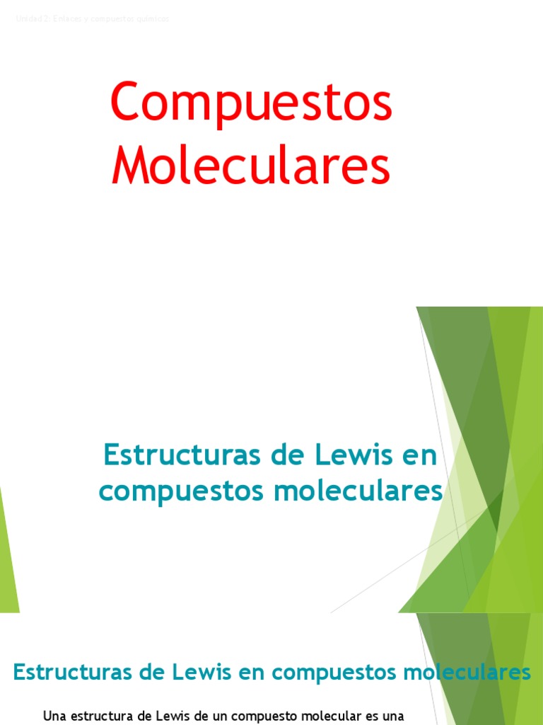 Compuestos Moleculares | PDF | Polaridad química | Enlace químico