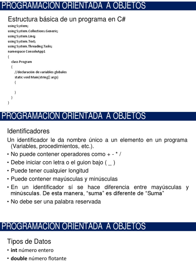 Clases y Objetos | PDF | Objeto (informática) | Programación