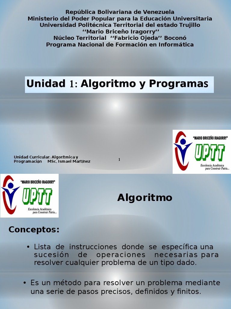 Algoritmo y Programas | PDF | Algoritmos | Lenguaje de programación