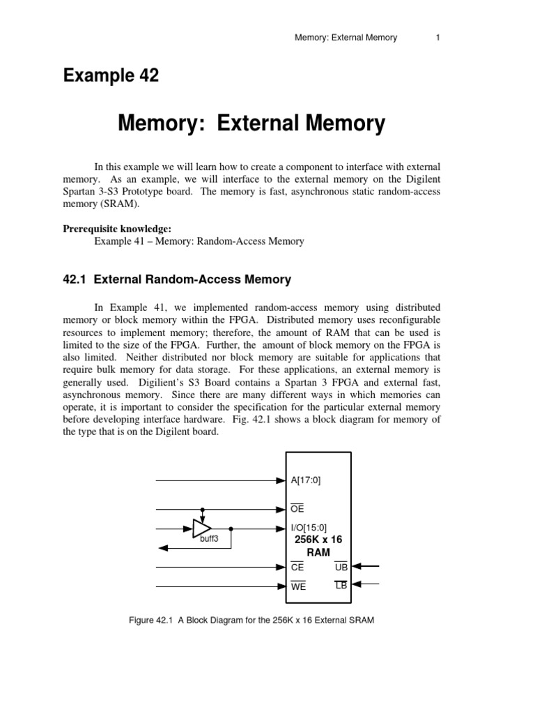 Example 42 - External RAM ROM | PDF | Computer Memory | Random Access ...