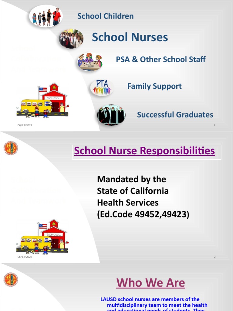 School Nurse Powerpoint Presentation For PSA | Download Free PDF ...