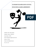 CSEC English SBA - Written Report | PDF | Cognition | Human Communication