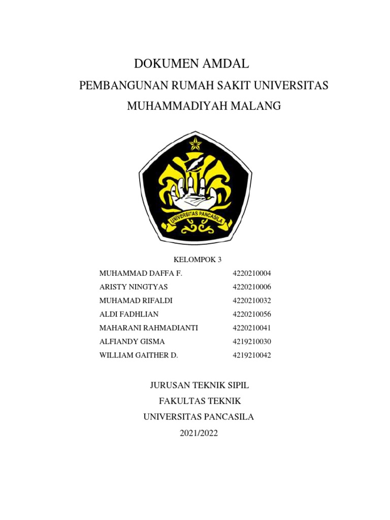 Dokumen AMDAL - Kelompok 3 - Tugas Ilm - Lingkungan | PDF | Ilmu Sosial ...