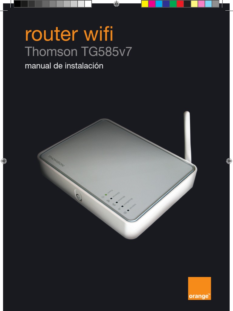 Guía de Instalación Router Thomson TG585v7 | PDF | Wifi | Enrutador ...