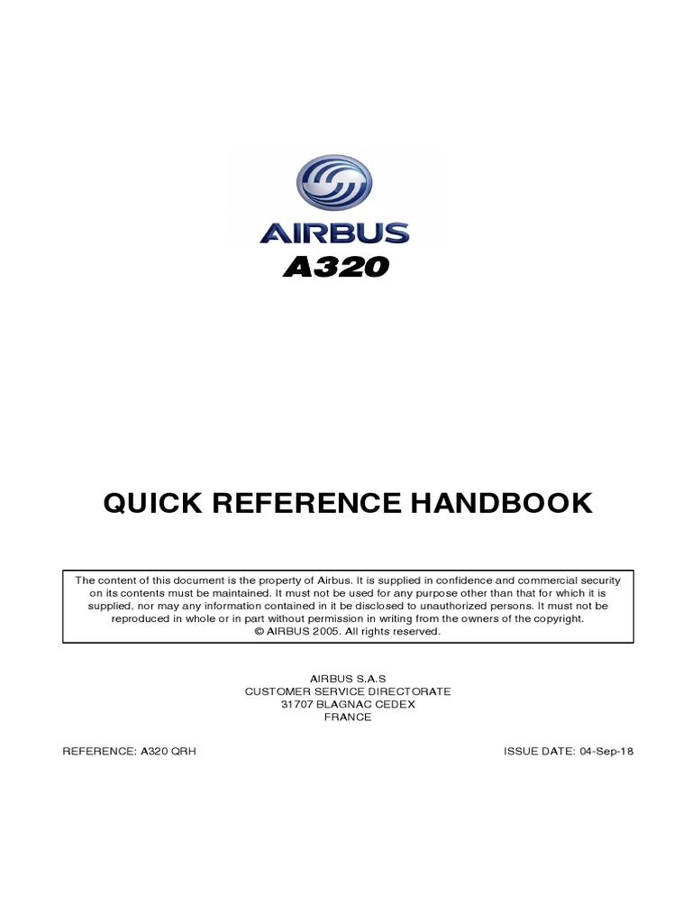 A320 QRH | PDF | Engines | Temperature