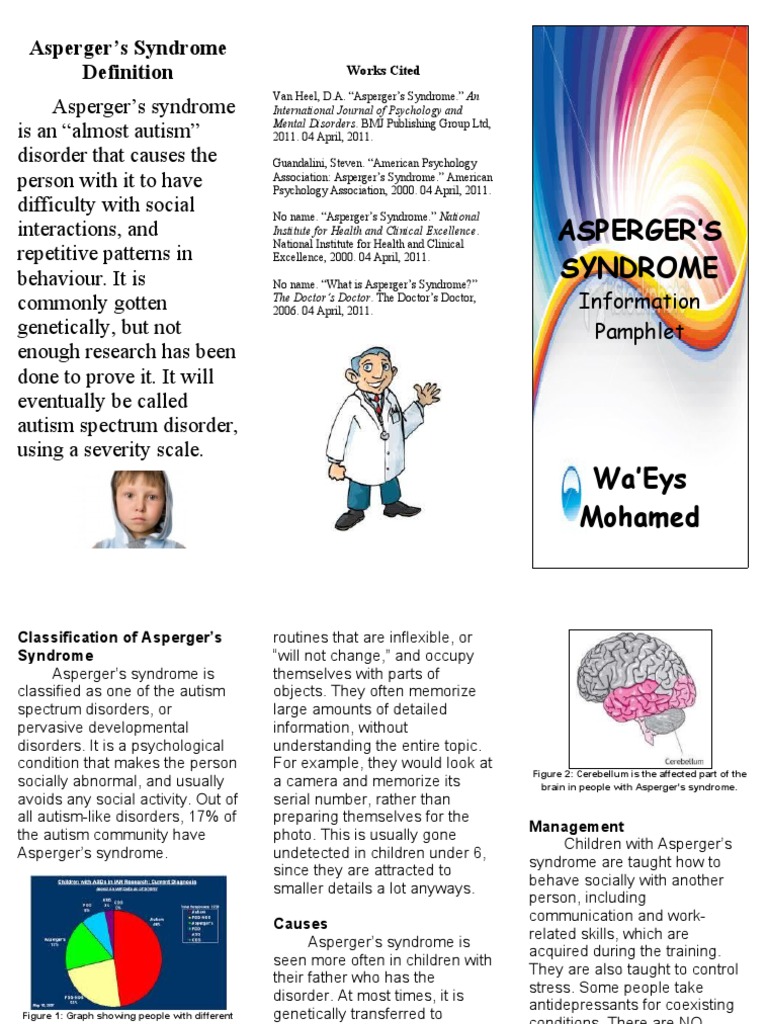Health Brochure | Asperger Syndrome | Autism