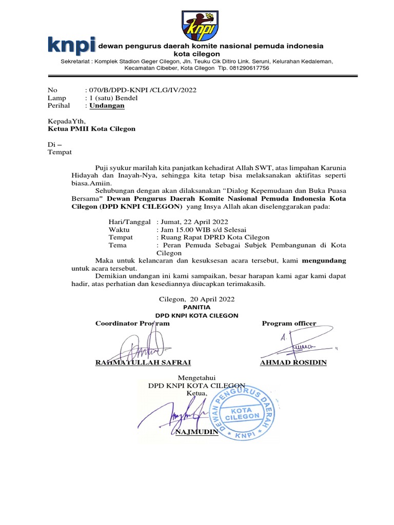 2 Undangan Pmii | PDF