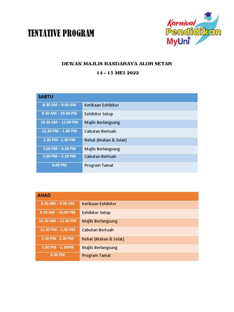 Aturcara Program Kedah | Download Free PDF | Malaysia