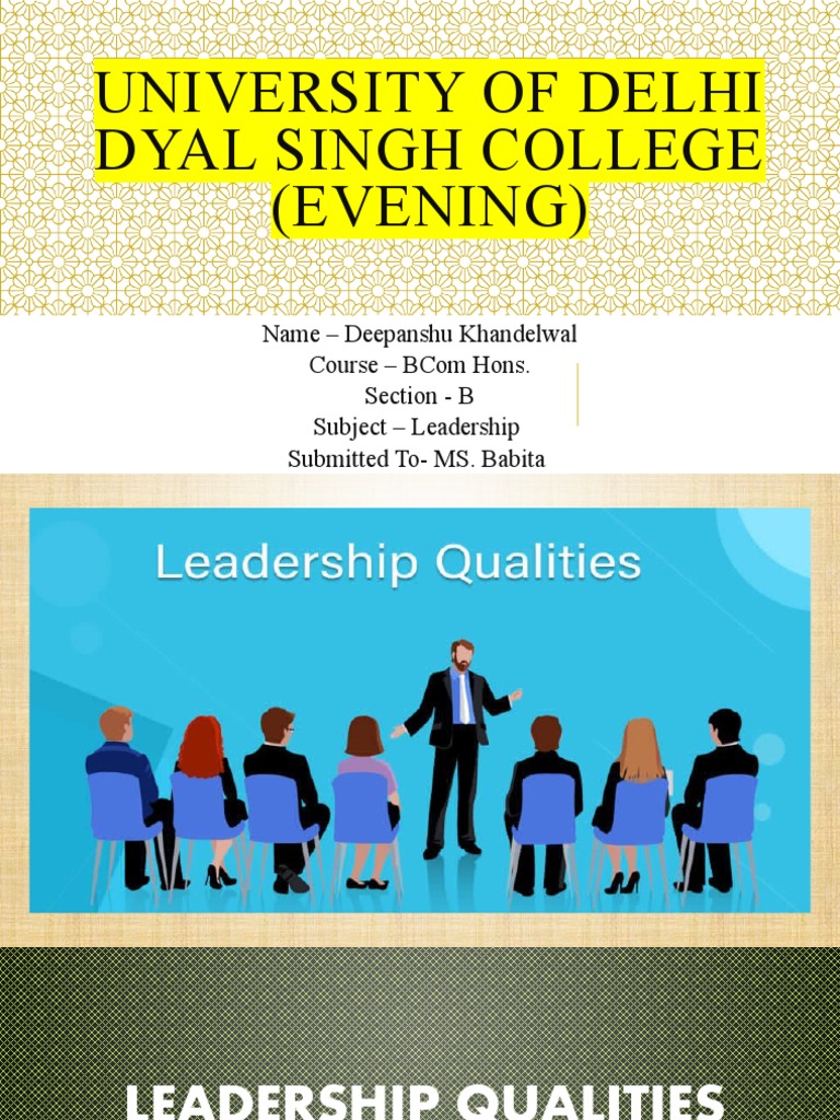 Leadership Assignment | Pdf