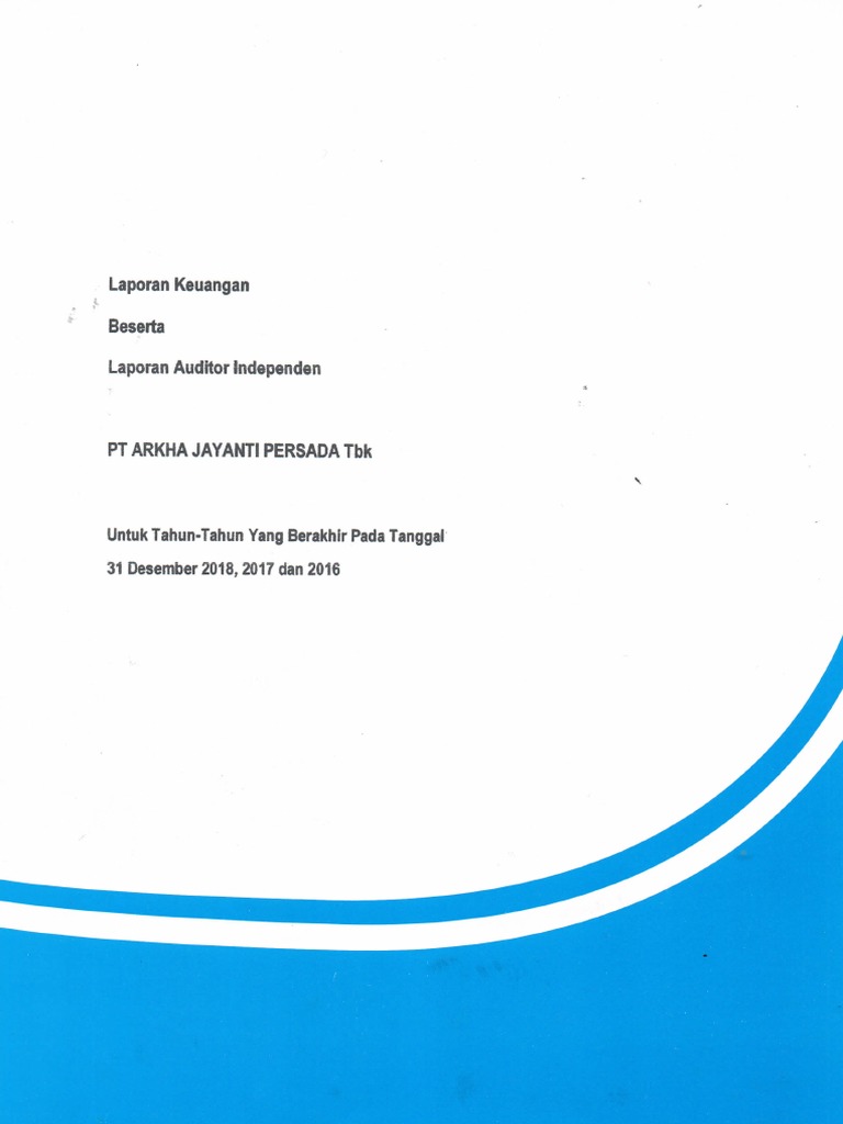 Lapkeu PT AJP TBK 31 Des 2018 | PDF