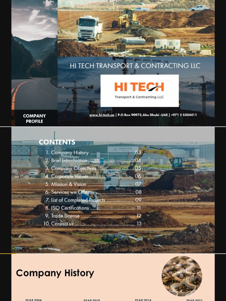 Hi Tech Transport & Contracting Profile | PDF