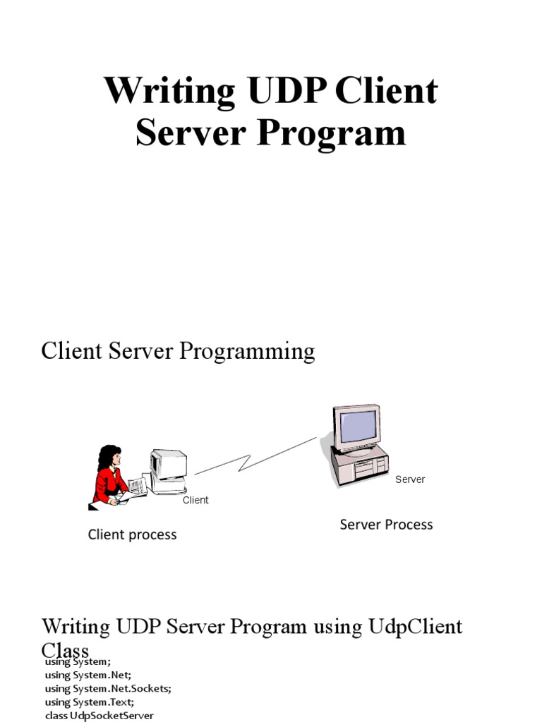 Writing UDP Client Server Program | PDF Writing UDP Client Server Program | PDF