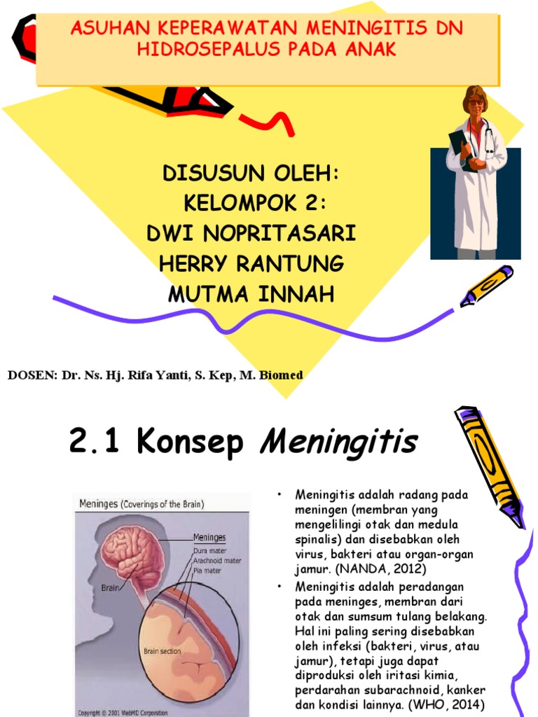 Askep Pada Anak Dengan Meningitis Dan Hidrosepalus | PDF | Kesehatan Holistik
