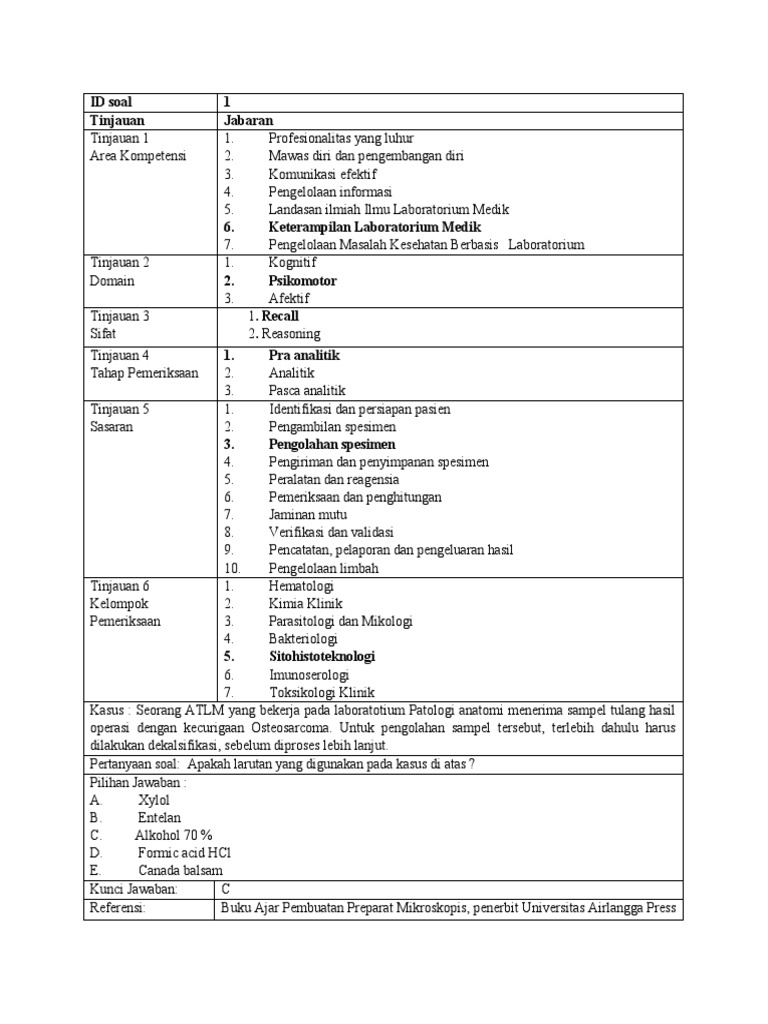 Reg 1 D4 Sitohistoteknologi | PDF