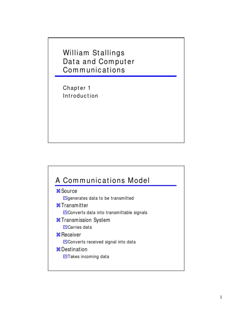 William Stallings Data and Computer Communications | Download Free PDF ...