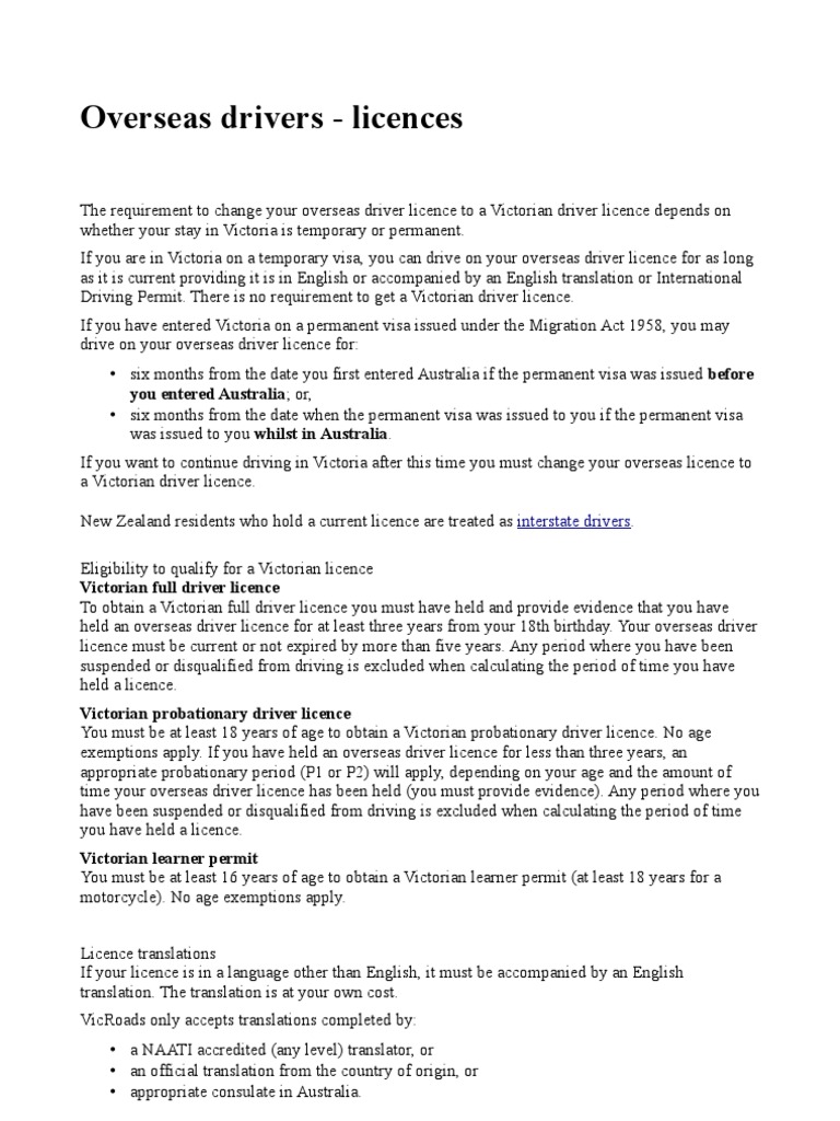 Victoria DL | Driver's License | Identity Document