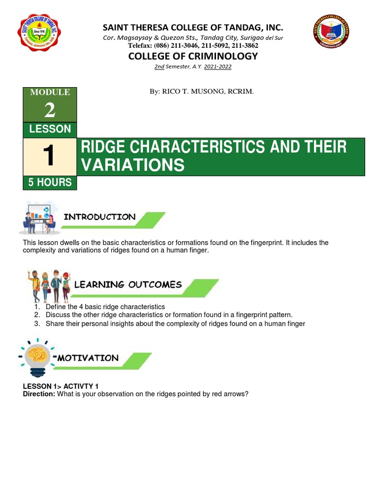 Forensic Module 2 Midterm | PDF | Fingerprint