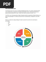 Pdca | PDF | Brainstorming | Benchmarking