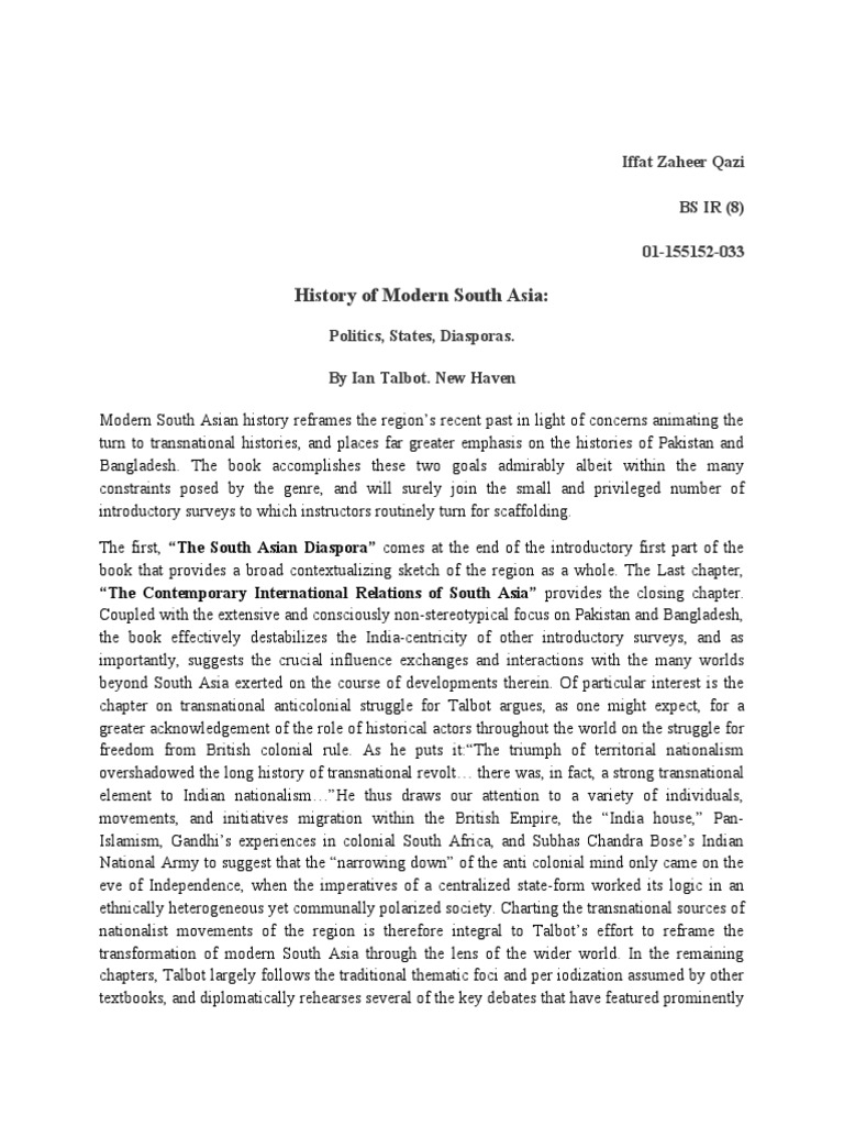 History of Modern South Asia | PDF | South Asia | Asia