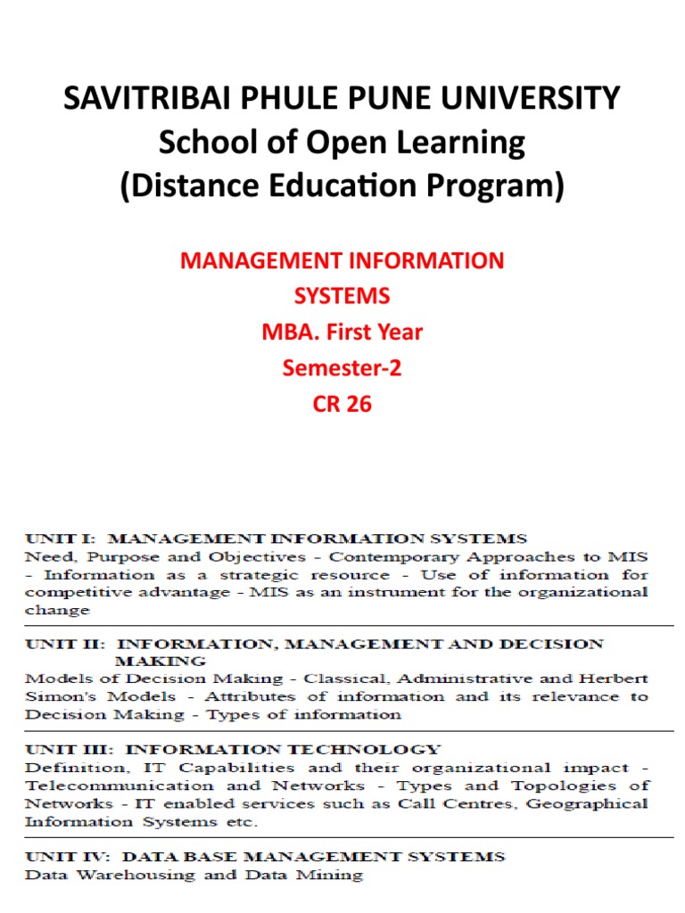 Sppu-Mis-Ch3-4-Open Learn | PDF | Computer Network | Databases
