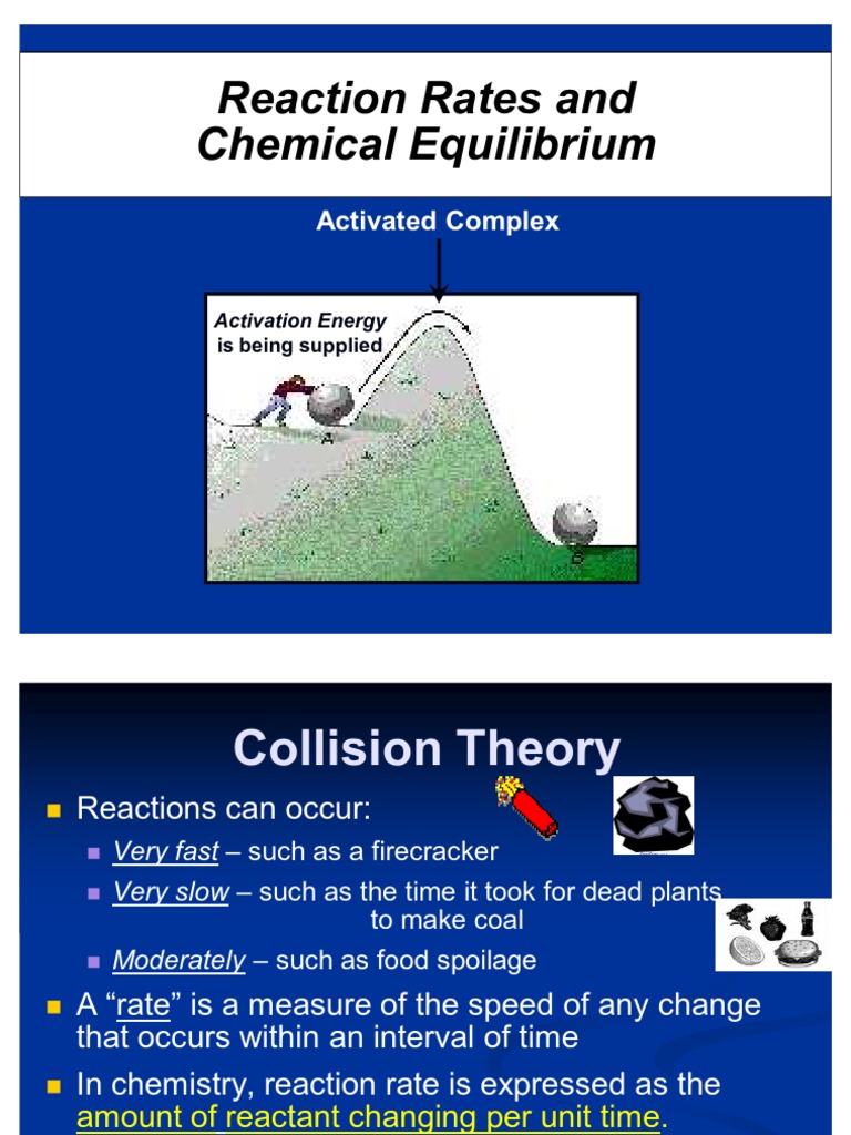 Unit 15 - Reaction Rates and Equilibrium | PDF | Chemical Equilibrium ...