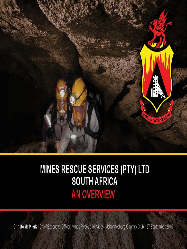 2016-09-26 Com Mines Rescue Services | PDF
