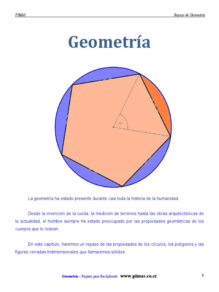 Repaso de Geometría para Bachillerato | PDF | Triángulo | Curva