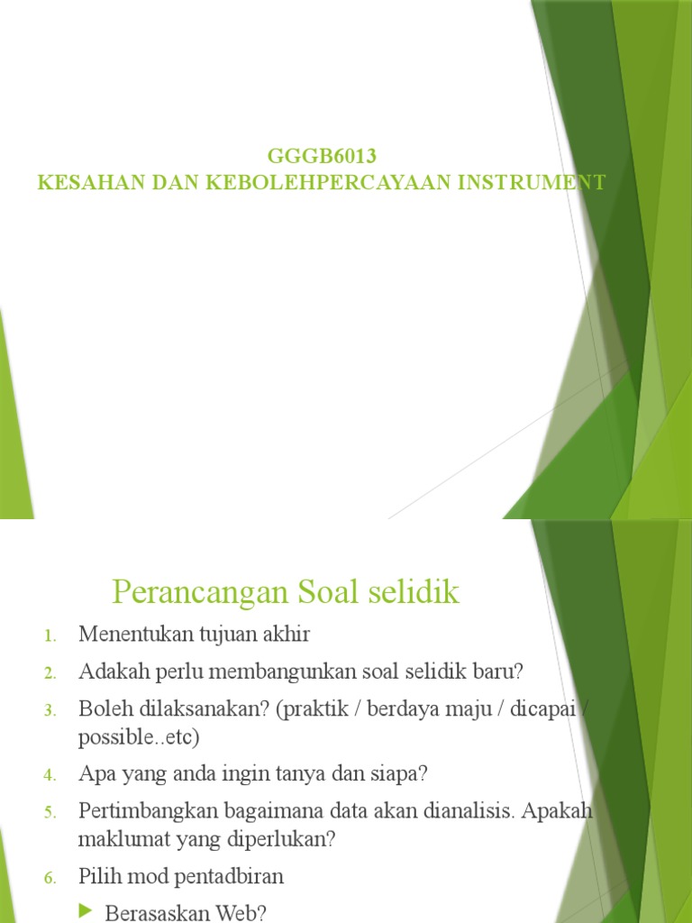 Kesahan Dan Kebolehpercayaan | PDF