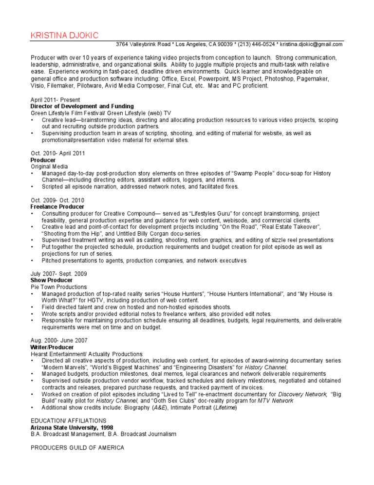 KD Resume WD | PDF | Entertainment (General) | Business