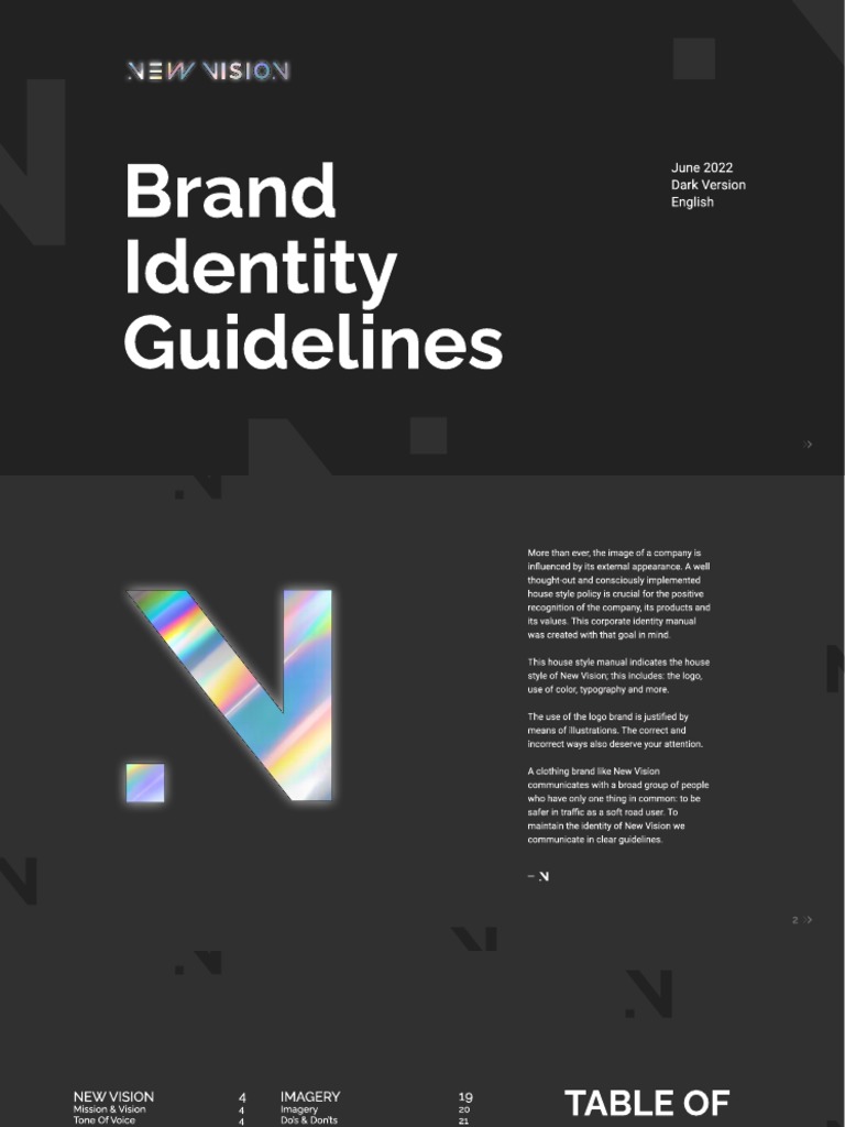 New Vision Brand Book 2022 | PDF | Logos | Grey