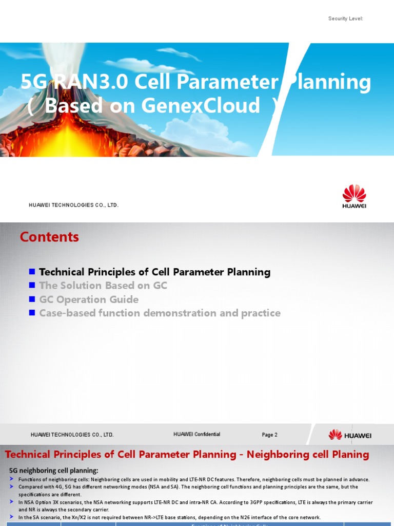 5G RAN3.0 Cell Parameter Planing | PDF | Lte (Telecommunication) | Parameter (Computer Programming)