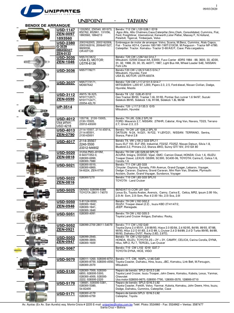 Cat. Unipoint | PDF | Toyota | Pickup Truck