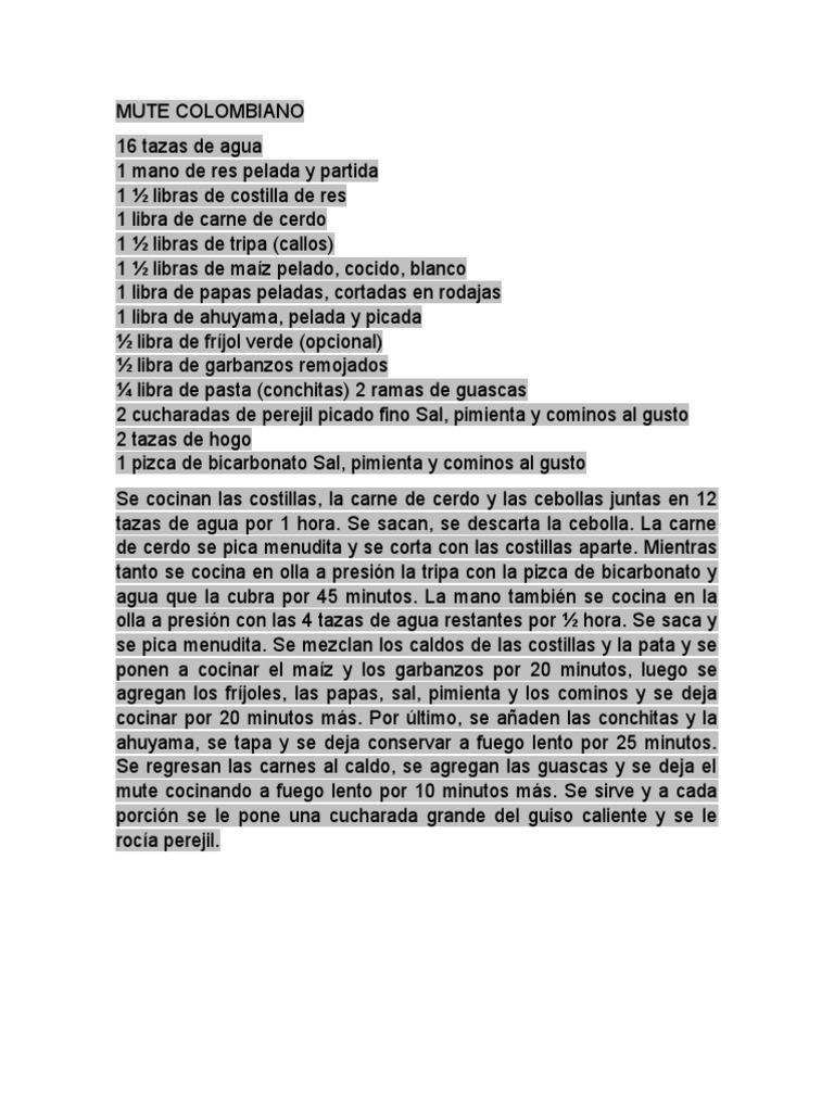 Mute Colombiano | PDF