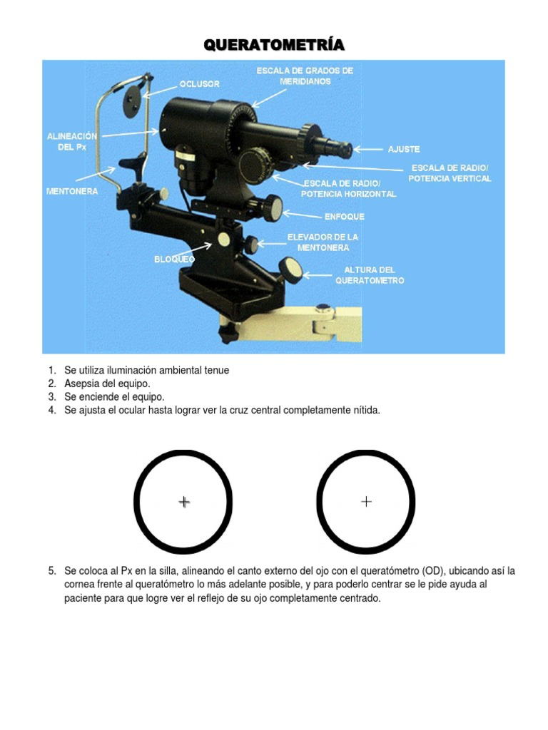 Queratometria Pasos | PDF