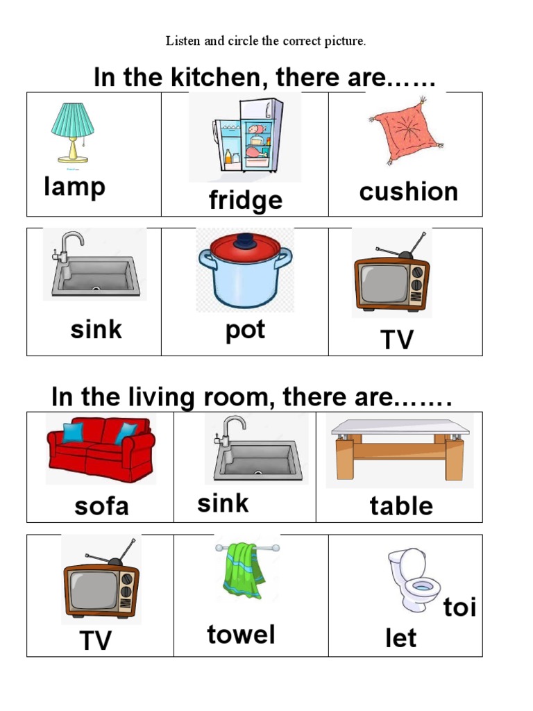 Household Items Year 2 Unit 2 Lesson 20 | PDF