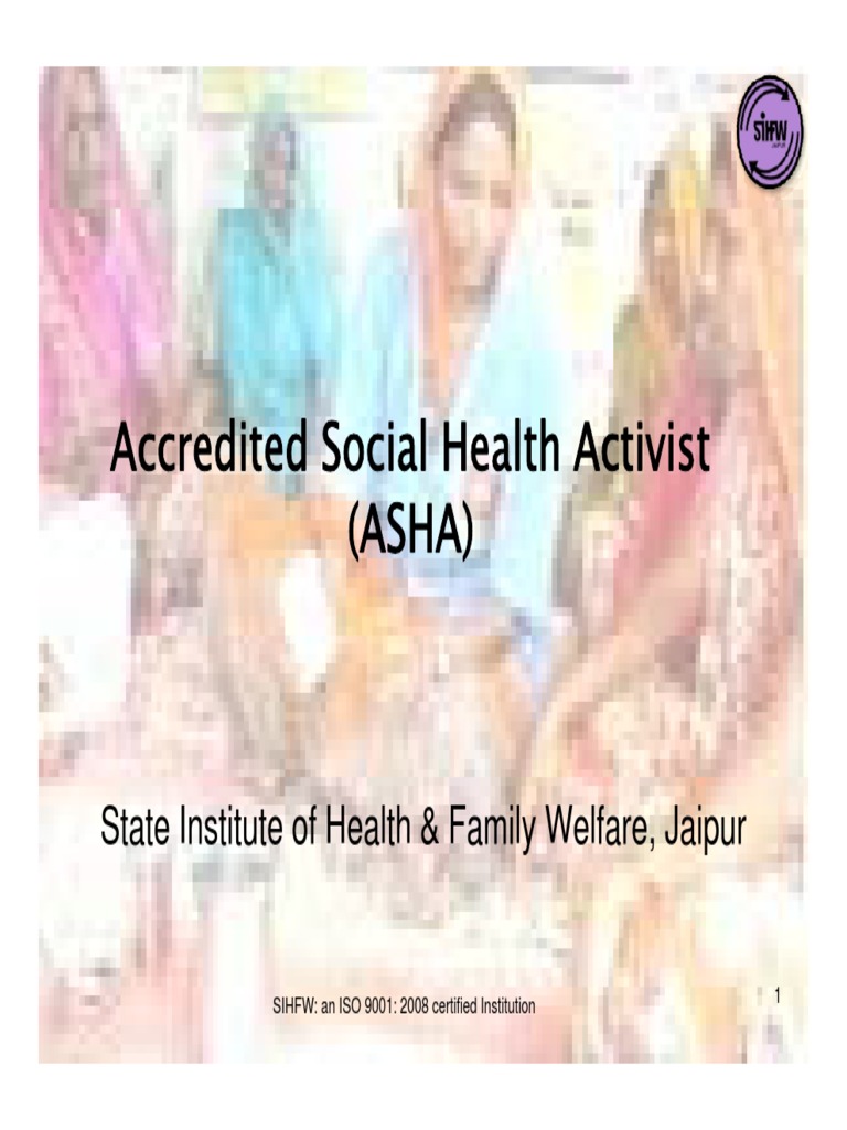 ASHA Scheme | PDF | Birth Control | Health Sciences