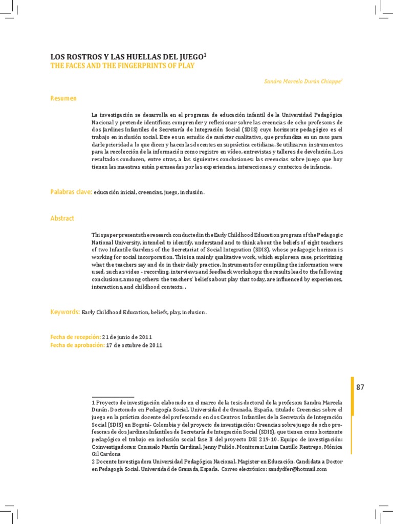 Los Rostros y Las Huellas Del Juego | PDF | Conocimiento | Aprendizaje Los Rostros y Las Huellas Del Juego | PDF | Conocimiento | Aprendizaje