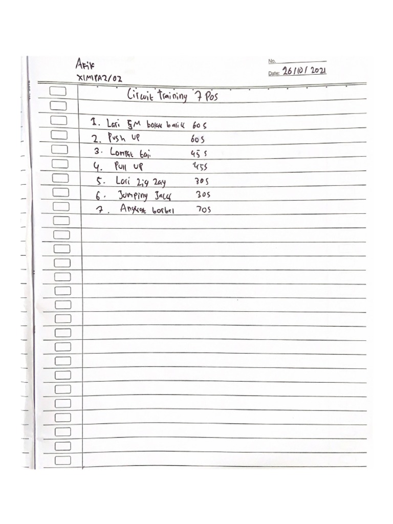 Circuit Training | PDF