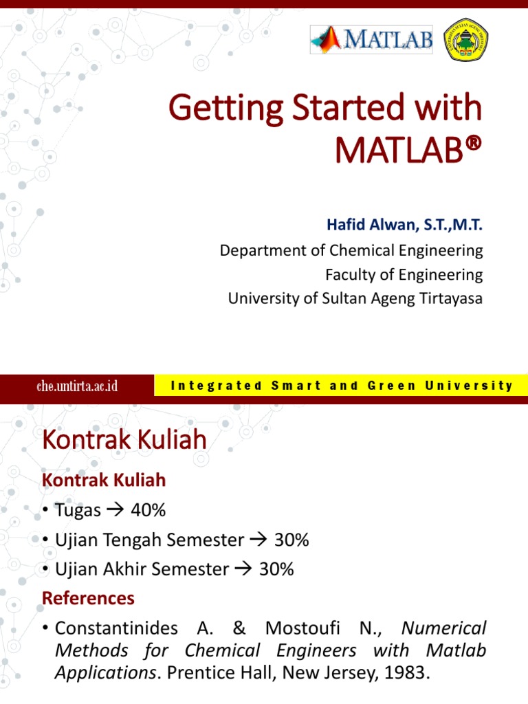 Modul 1 - Getting Started With MATLAB | PDF