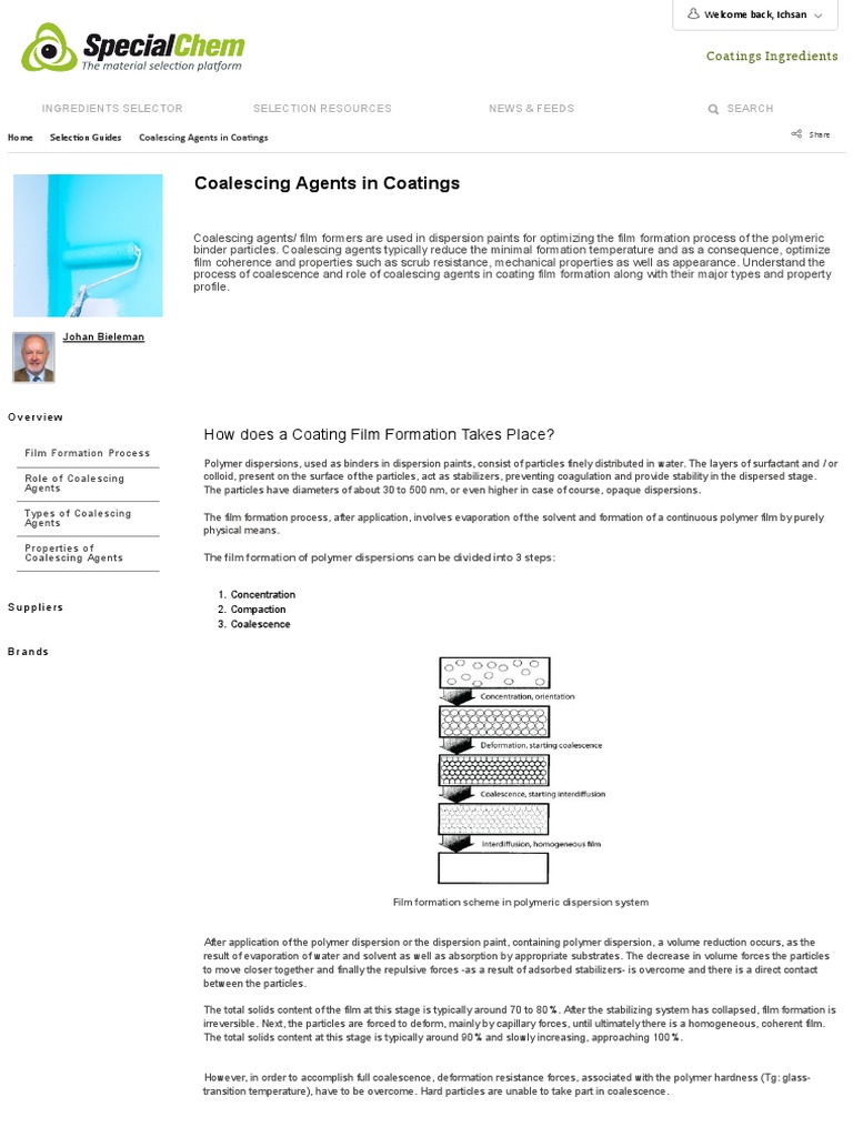 SpecialChem - Coalescing Agents in Coatings - Definition, Types ...