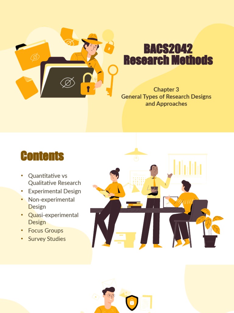 BACS2042 Chp3 General Types of Research Designs and Approaches | PDF ...