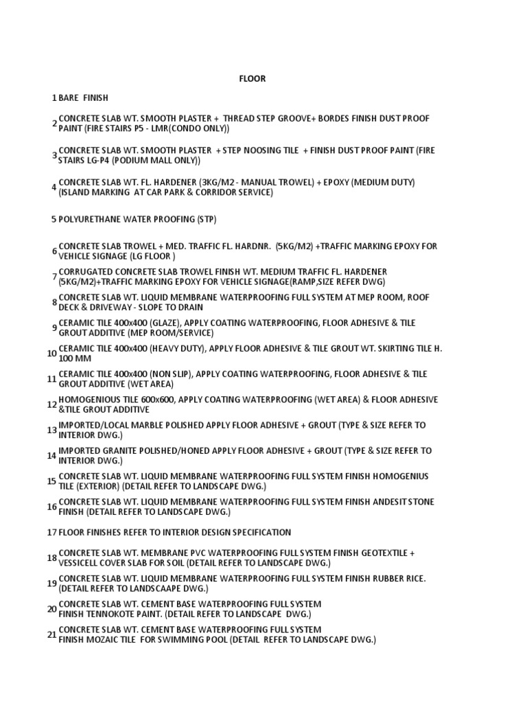 Notasi Gambar | PDF | Tile | Plaster