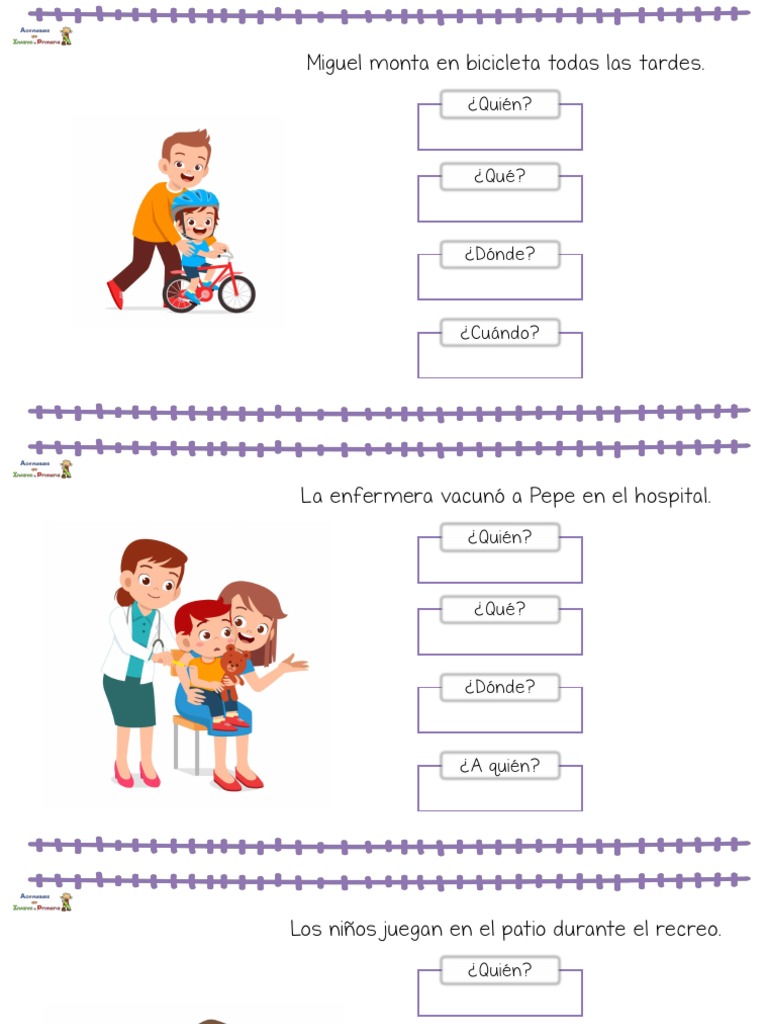 Comprension Oral Pronombres Interrogativos | PDF