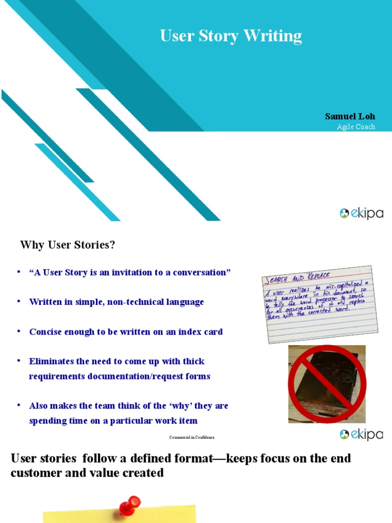 User Story Writing Guide | PDF | Scrum (Software Development ...