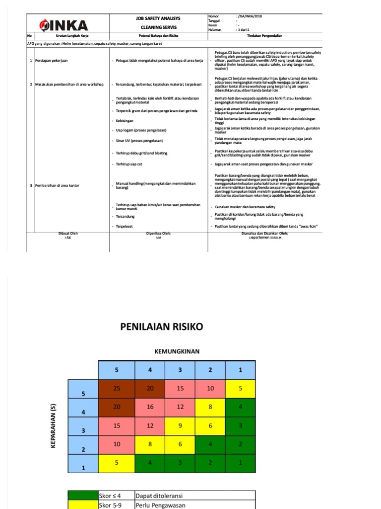 JSA Cleaning Service | PDF